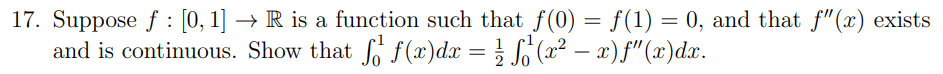 Solved Suppose f:[0,1]→R is ﻿a function such that | Chegg.com