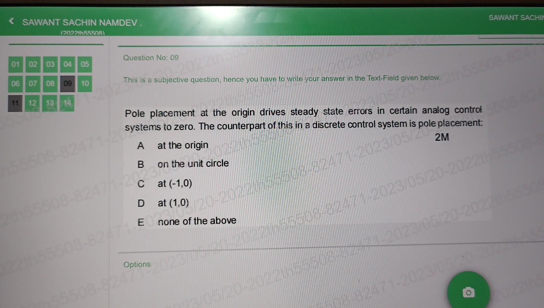 Solved Pole placement at the origin drives steady state | Chegg.com