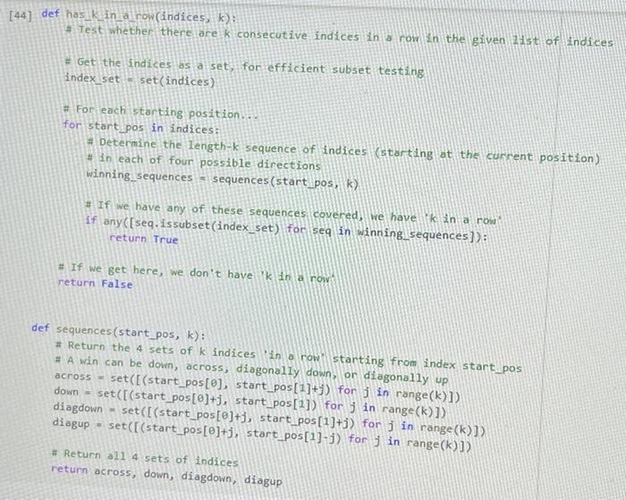 Solved import numpy as np def actions (state): # Returns the | Chegg.com