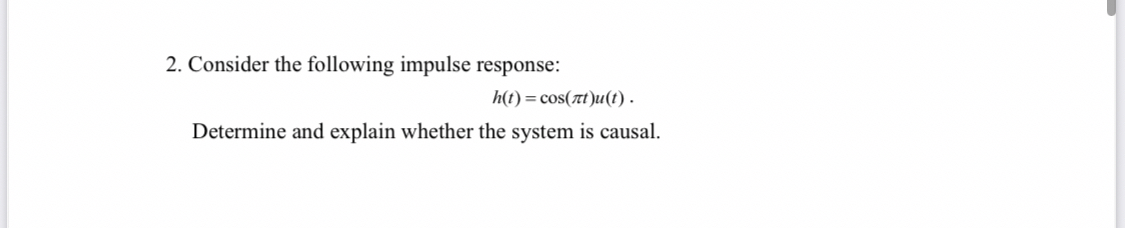 Solved Consider the following impulse | Chegg.com