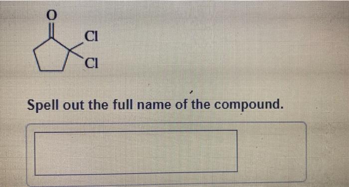 Solved Name the aldehyde displayed below. o Br Enter the | Chegg.com