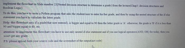 Solved implement the flowchart in Slide number 22(Nested | Chegg.com