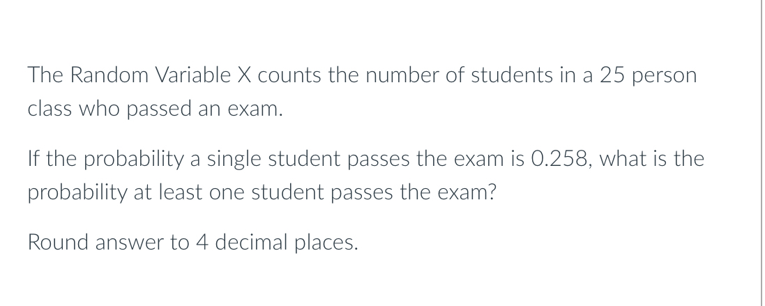 Solved The Random Variable x ﻿counts the number of students | Chegg.com