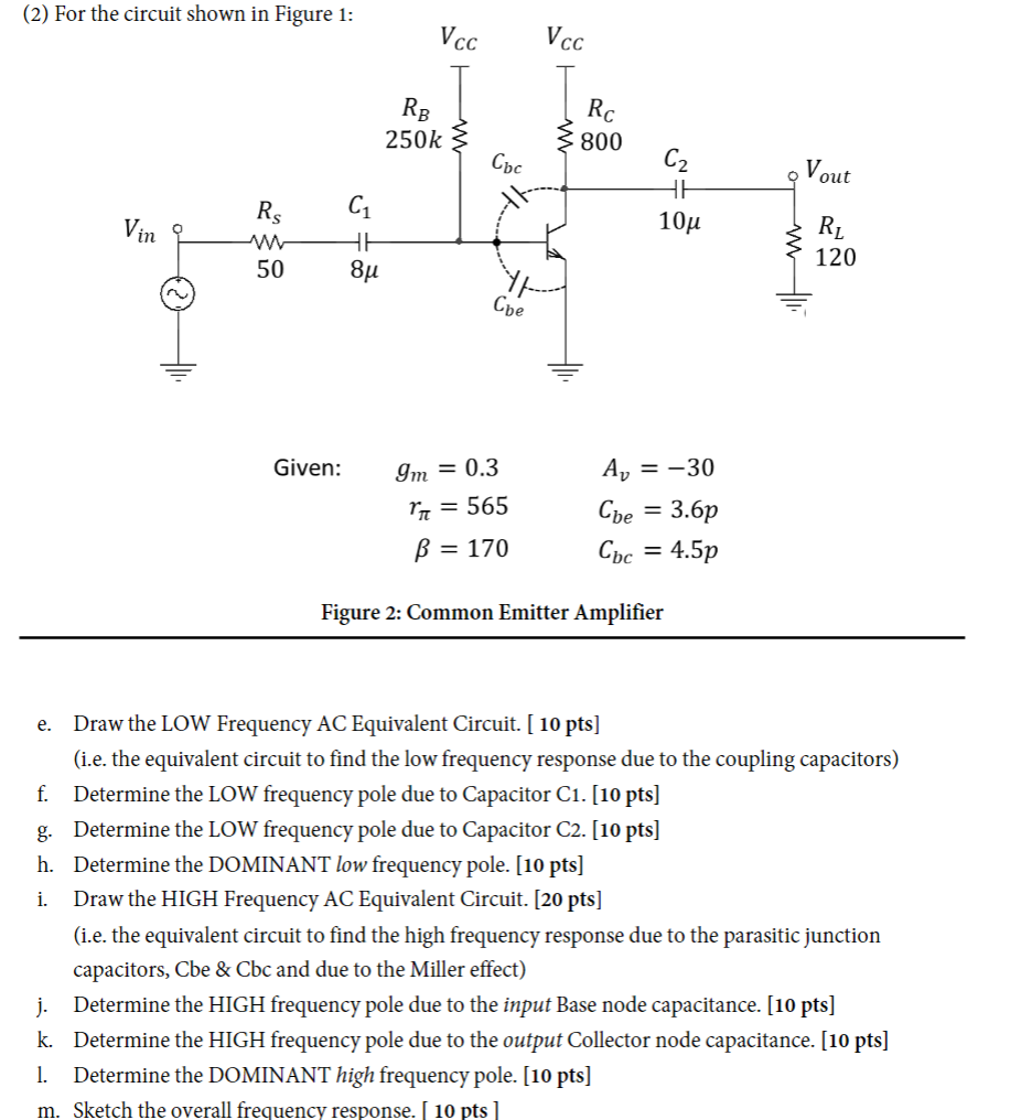Solved (2) ﻿For the circuit shown in Figure | Chegg.com
