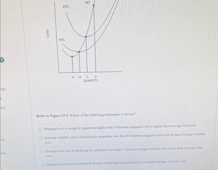 Solved MC ATC COST AVC 3 А B С D QUANTITY igs on Refer to | Chegg.com Solved MC ATC COST AVC 3 А B С D QUANTITY igs on Refer to | Chegg.com