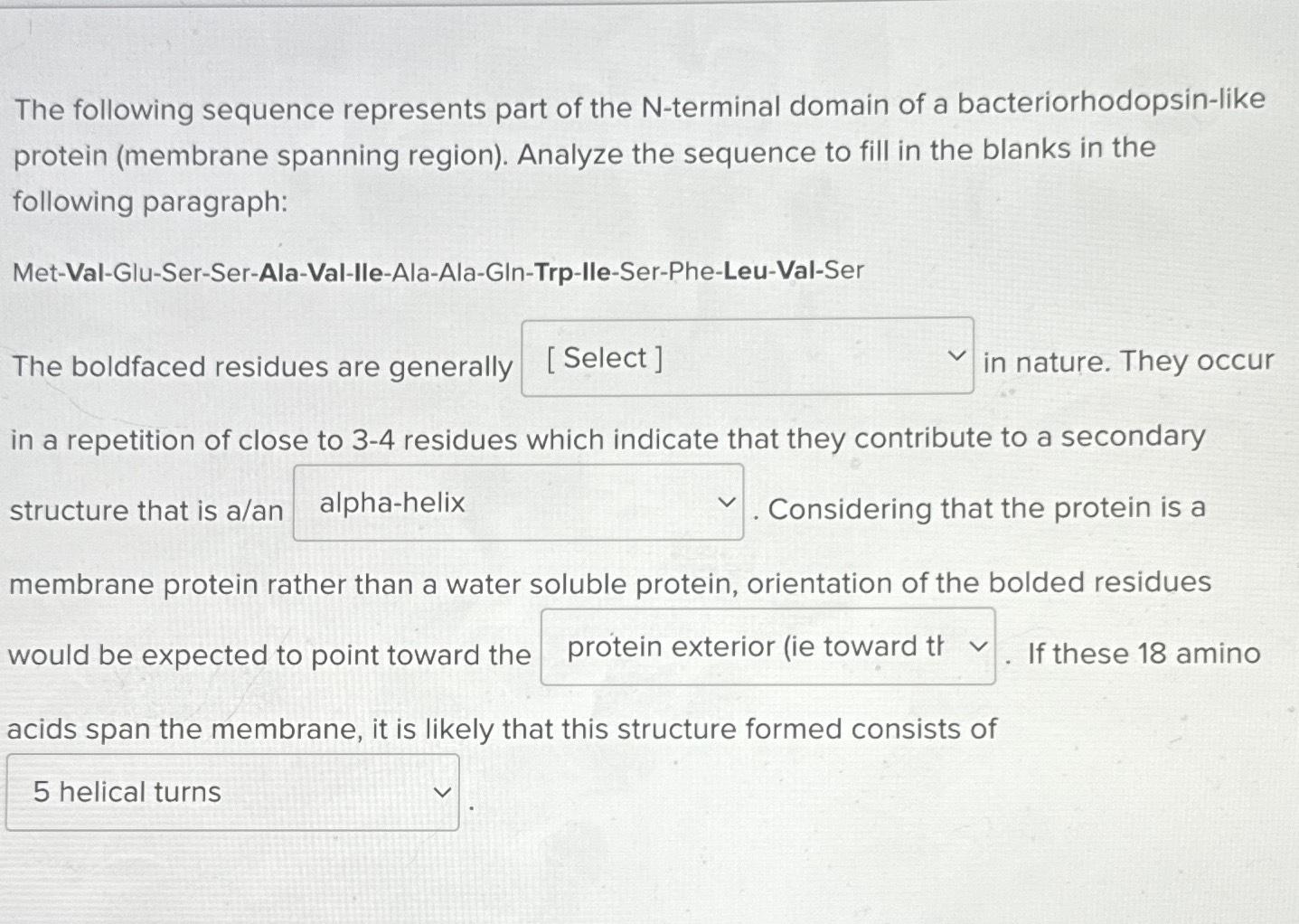 Solved The following sequence represents part of the | Chegg.com