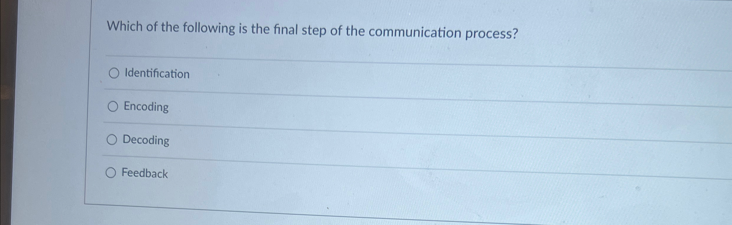 Solved Which of the following is the final step of the | Chegg.com