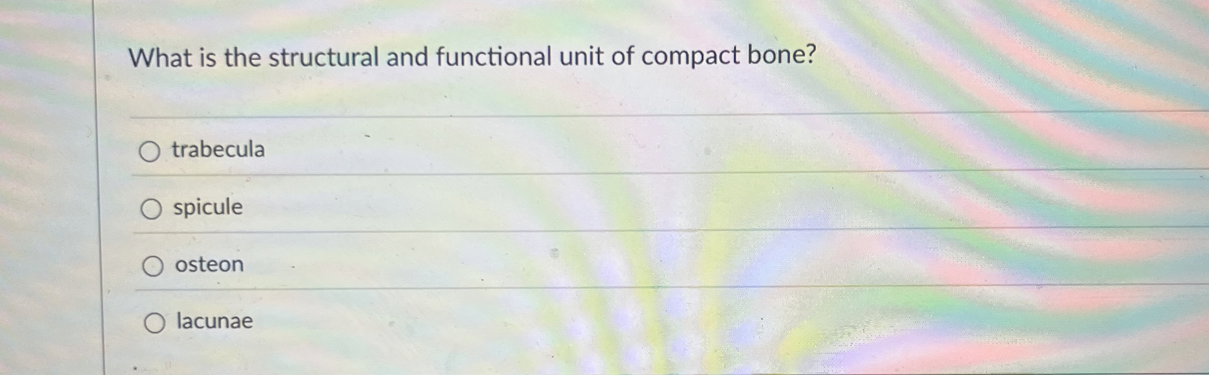 Solved What is the structural and functional unit of compact | Chegg.com