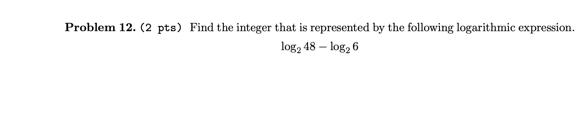 Solved Find the integer that is ﻿represented by ﻿the | Chegg.com