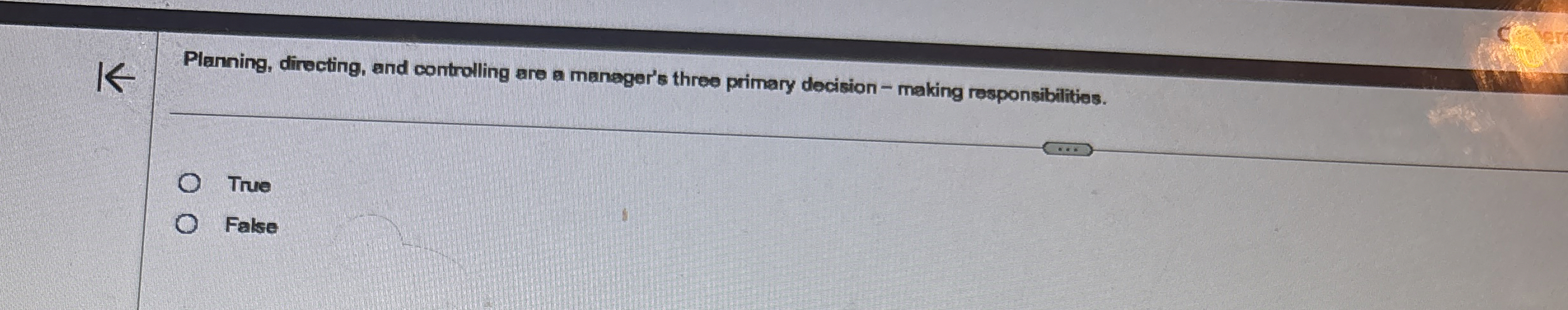 Solved Planning, directing, and controlling are a managar's | Chegg.com