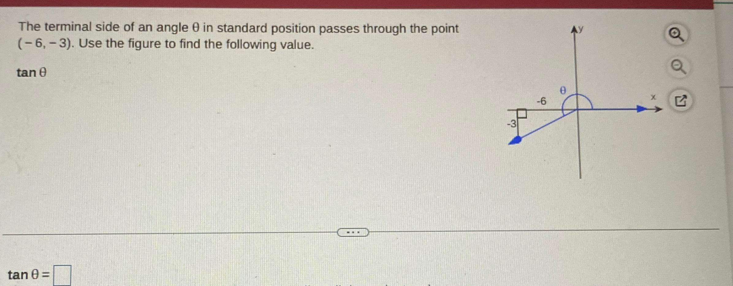 Solved The terminal side of an angle \\\\theta in standard | Chegg.com