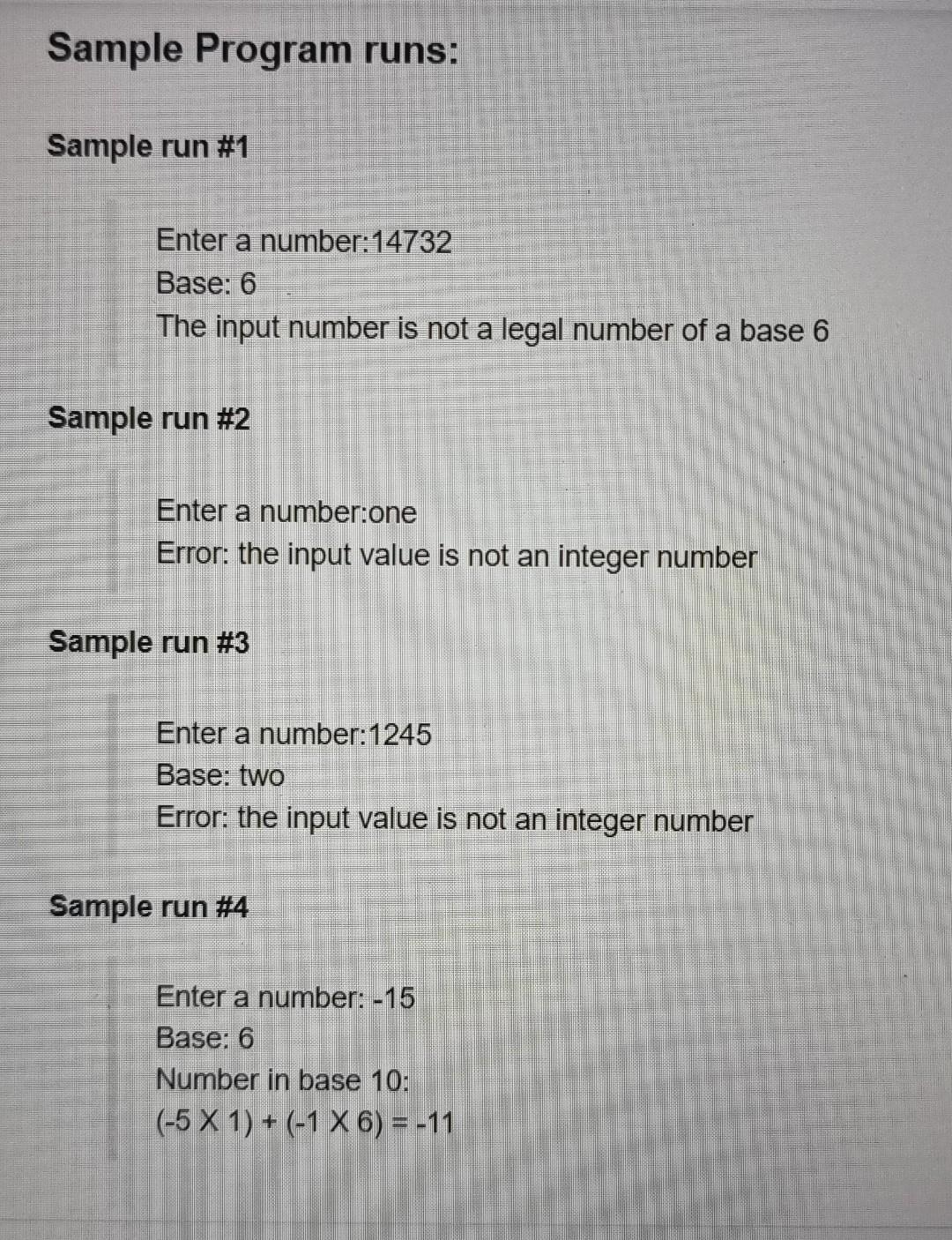 Solved Question 2: ( 35 points) A number with a base other | Chegg.com