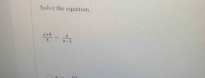 Solved Solve the equation.x+88=3x-2 | Chegg.com