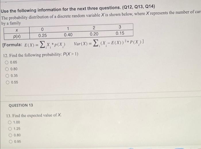 Solved Use the following information for the next three | Chegg.com