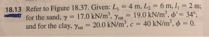 Solved Determine the theoretical depth of embedment (D) | Chegg.com