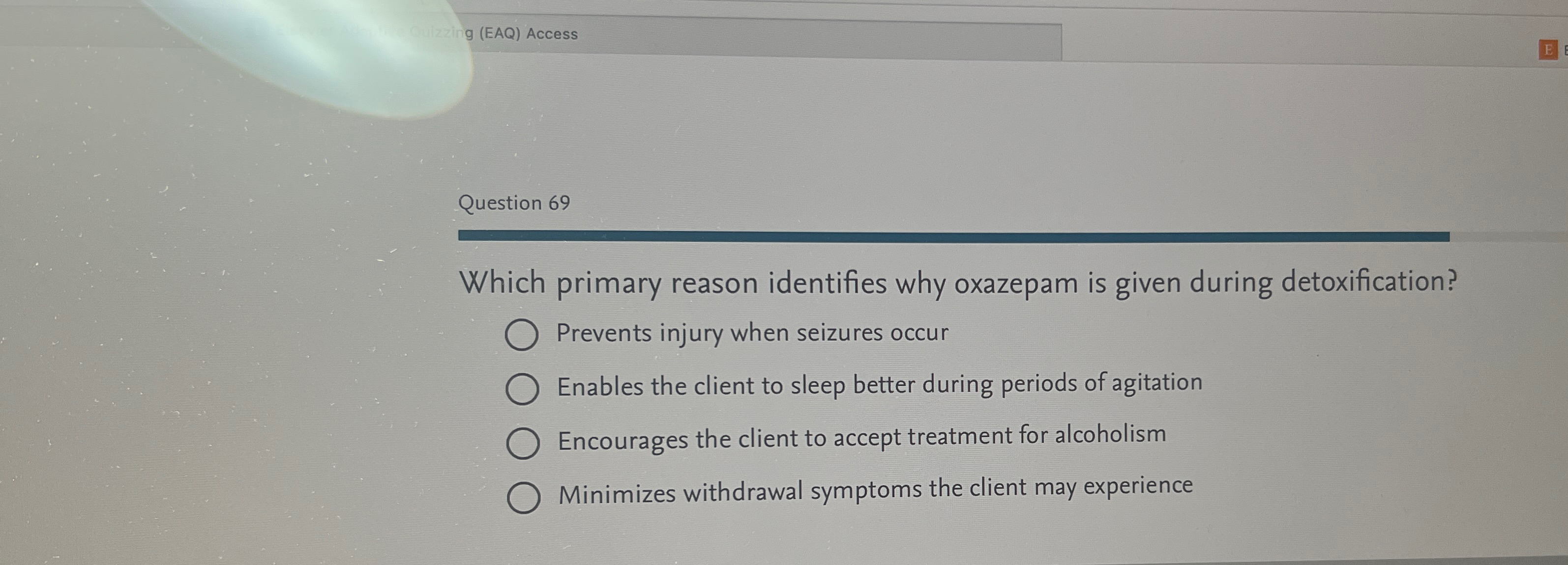 Solved Question 69Which primary reason identifies why | Chegg.com