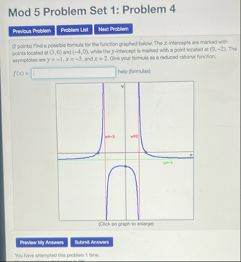 Solved Mod 5 ﻿Problem Set 1: Problem 4Q. ﻿points) ﻿Find a | Chegg.com