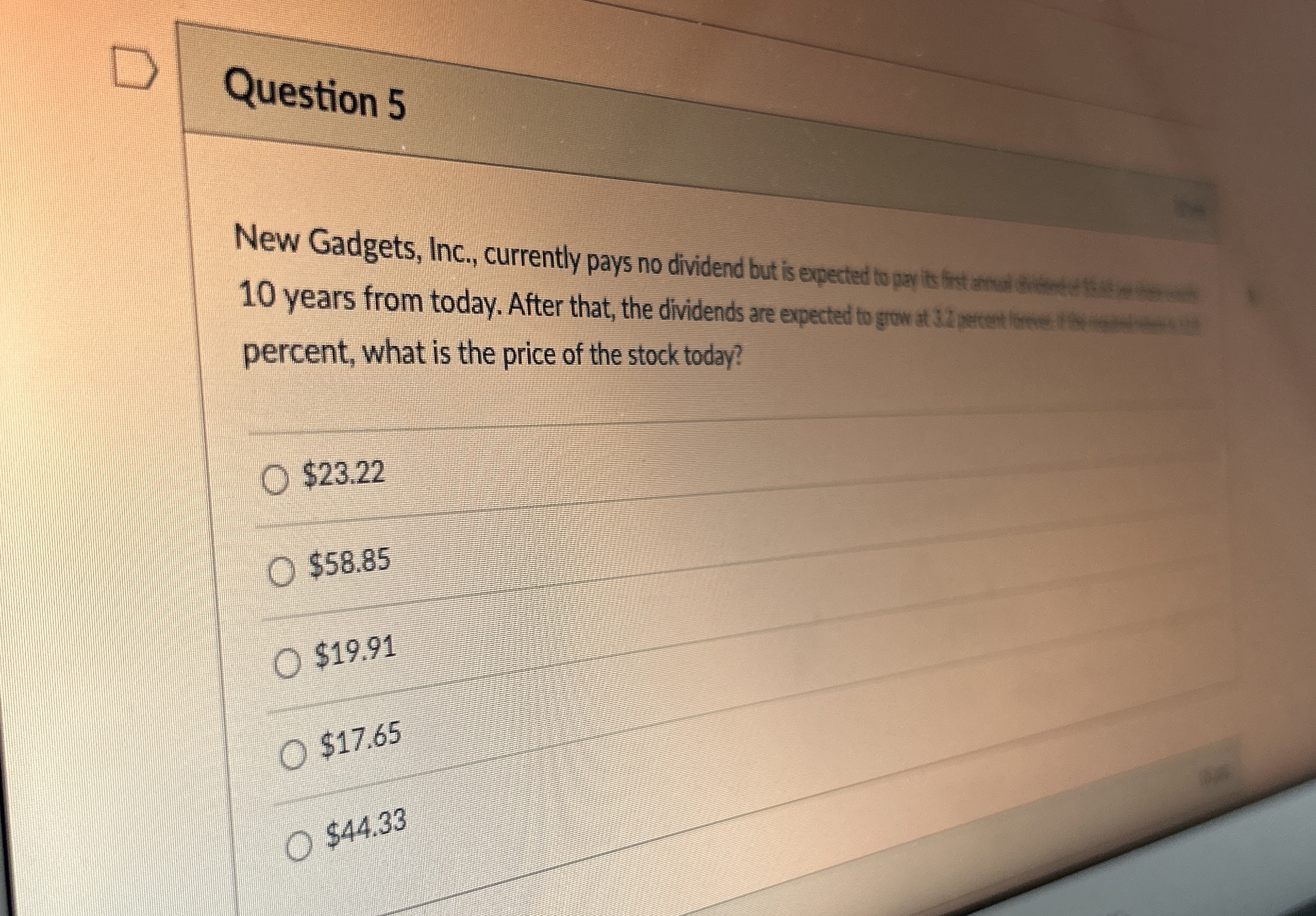 Solved Question 5 ﻿new gadgets inc currently pays no | Chegg.com