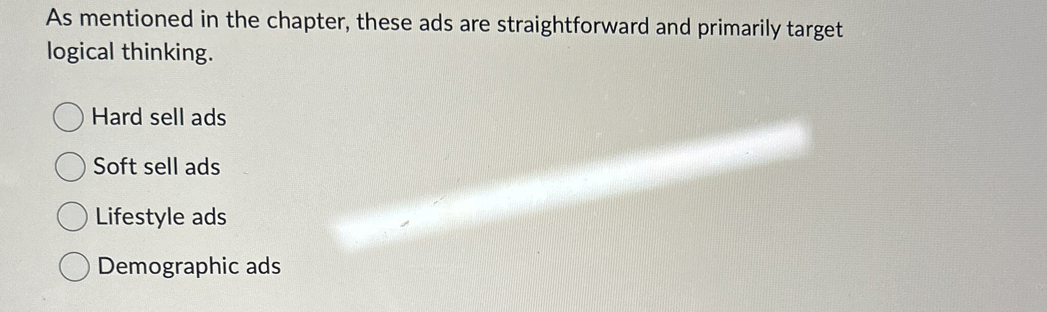Solved As mentioned in the chapter, these ads are | Chegg.com