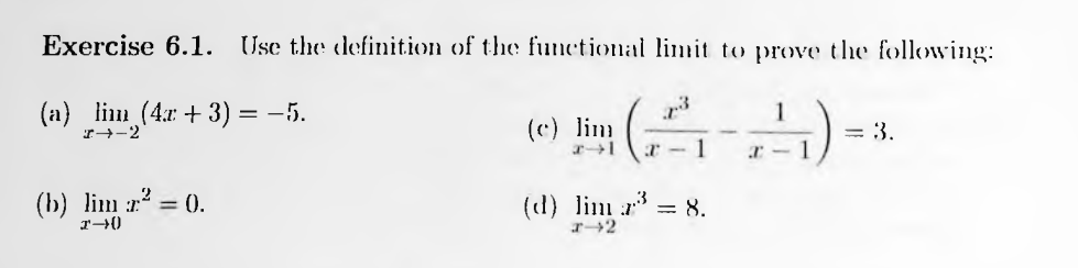 Solved Exercise 6.1. ﻿Use the definition of the functional | Chegg.com
