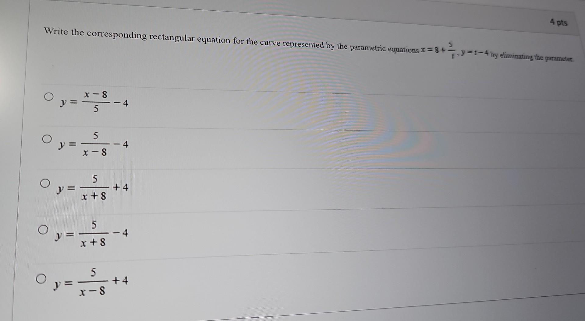 Solved Write the corresponding rectangular equation for the | Chegg.com