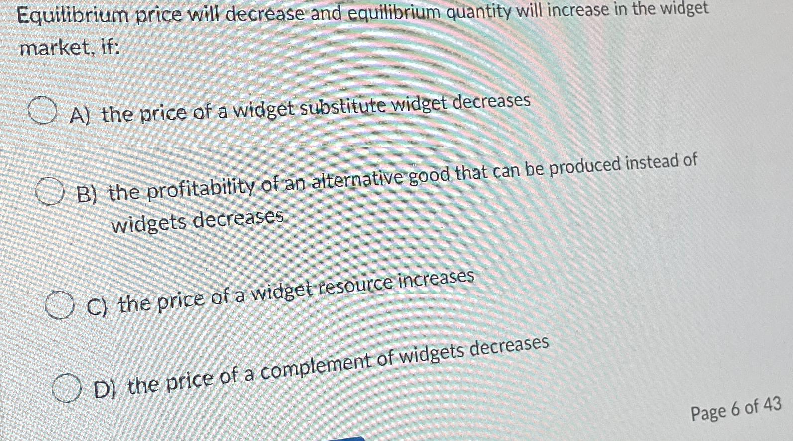 Solved Equilibrium price will decrease and equilibrium | Chegg.com