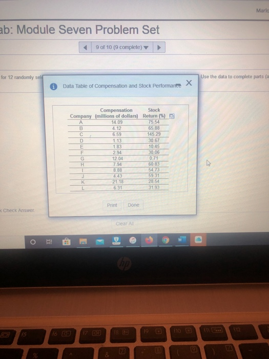Solved TUTWUIR. 7-2 Ivy SlatLab! Module Seven Problem Set | Chegg.com