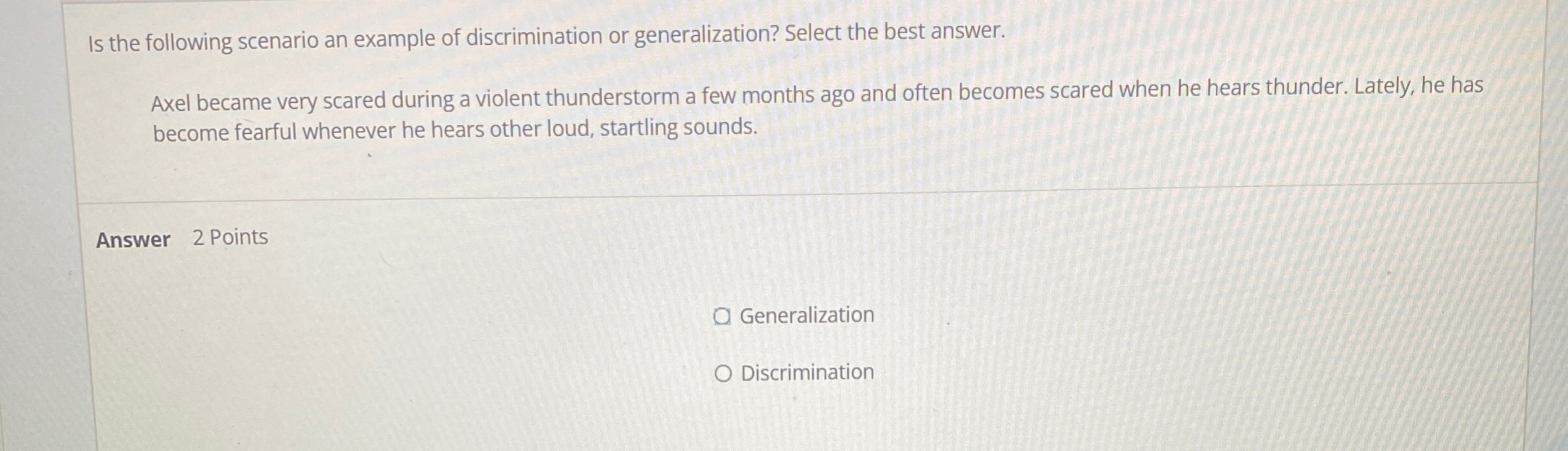 Solved Is the following scenario an example of | Chegg.com