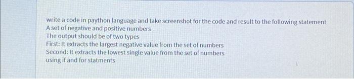 Solved Write A Code In Paython Language And Take Screenshot 4365