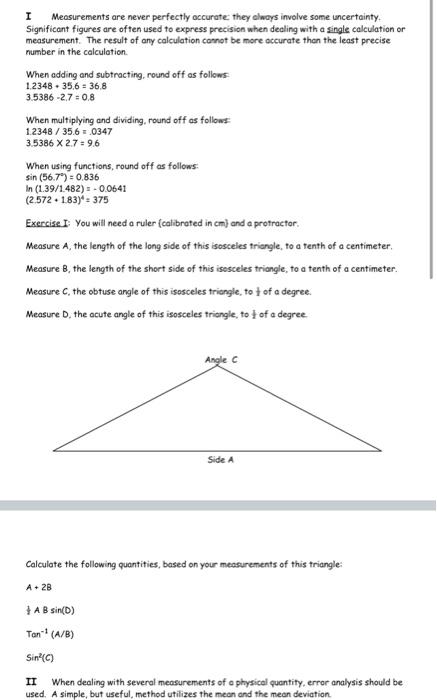 Solved Calculate the following quantities, based on your | Chegg.com