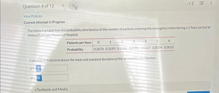 Solved The following table lists the probability | Chegg.com