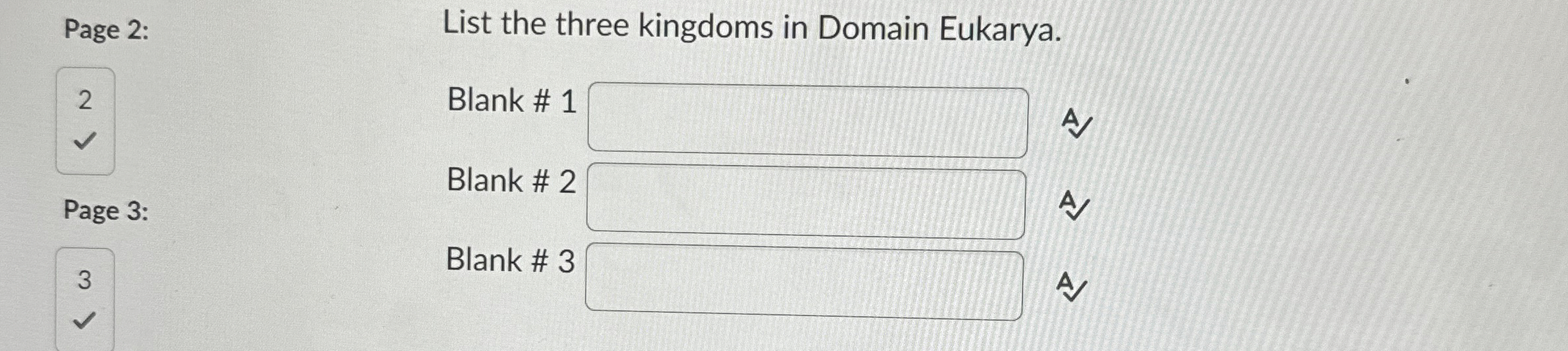 Solved List the three kingdoms in Domain Eukarya.Blank # | Chegg.com
