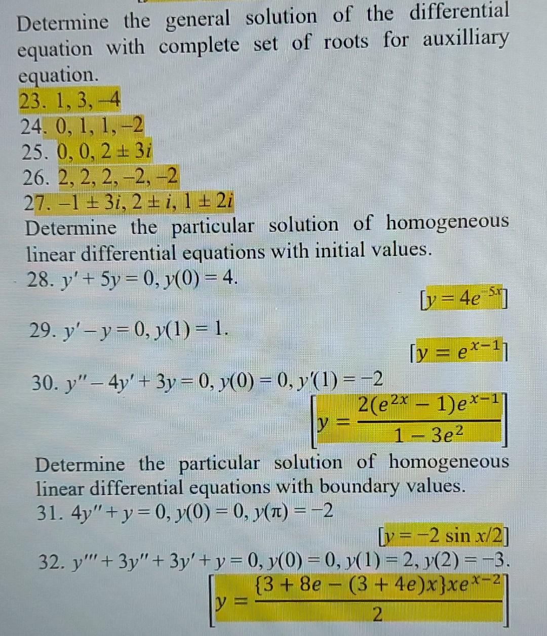 Solved Determine the general solution of the differential | Chegg.com