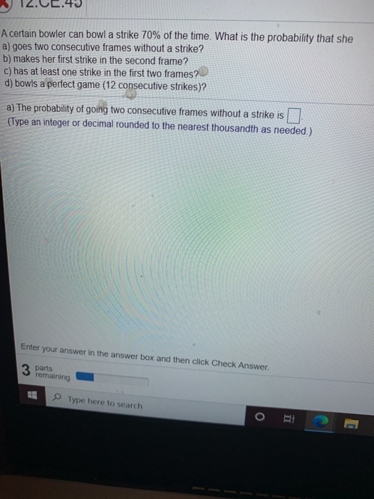 Solved a) The probability of going two consecutive frames | Chegg.com