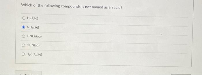 Solved Which of the following is a buffer system? O HF and | Chegg.com