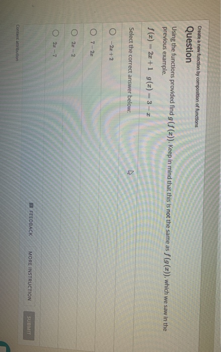 Solved Evaluate composite functions given a table of values | Chegg.com