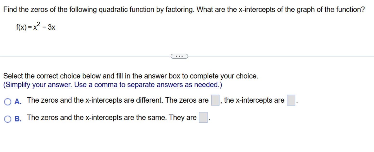 Solved Select the correct choice below and fill in the | Chegg.com