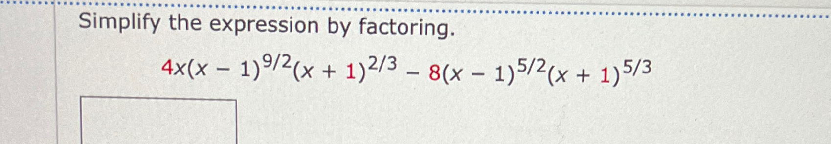 Solved Simplify the expression by | Chegg.com