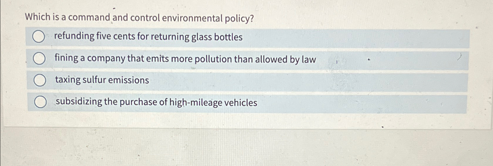 Solved Which is a command and control environmental | Chegg.com