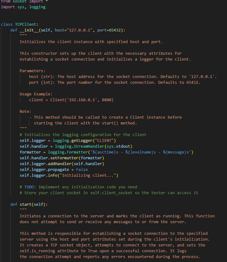 Write me a phython code for creating a server / | Chegg.com