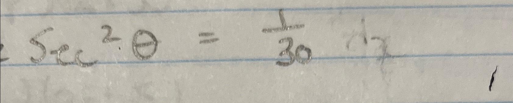 Solved sec2θ=130 | Chegg.com