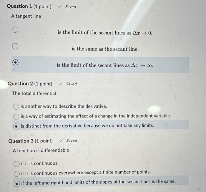 Solved A tangent line is the limit of the secant lines as | Chegg.com