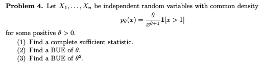 Solved Problem 4. ﻿Let x1,dots,xn ﻿be independent random | Chegg.com