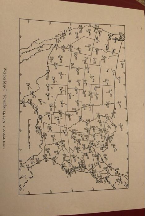 perform synoptic analysis:1. draw and label isobars | Chegg.com