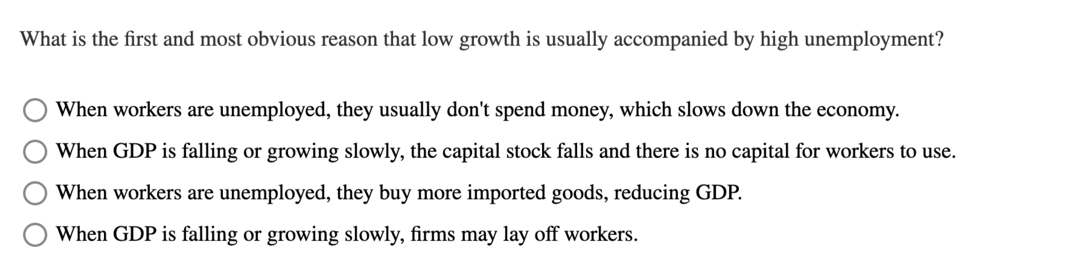 Solved What is the first and most obvious reason that low | Chegg.com