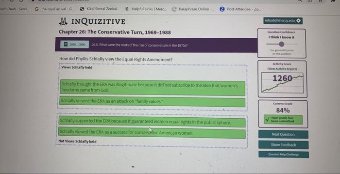 INQUIZITIVE Chapter 26: The Conservative Turn, | Chegg.com