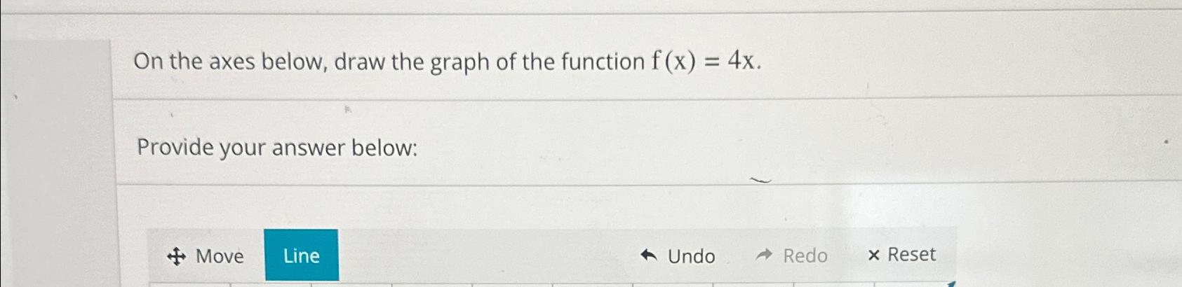 Solved On the axes below, draw the graph of the function | Chegg.com