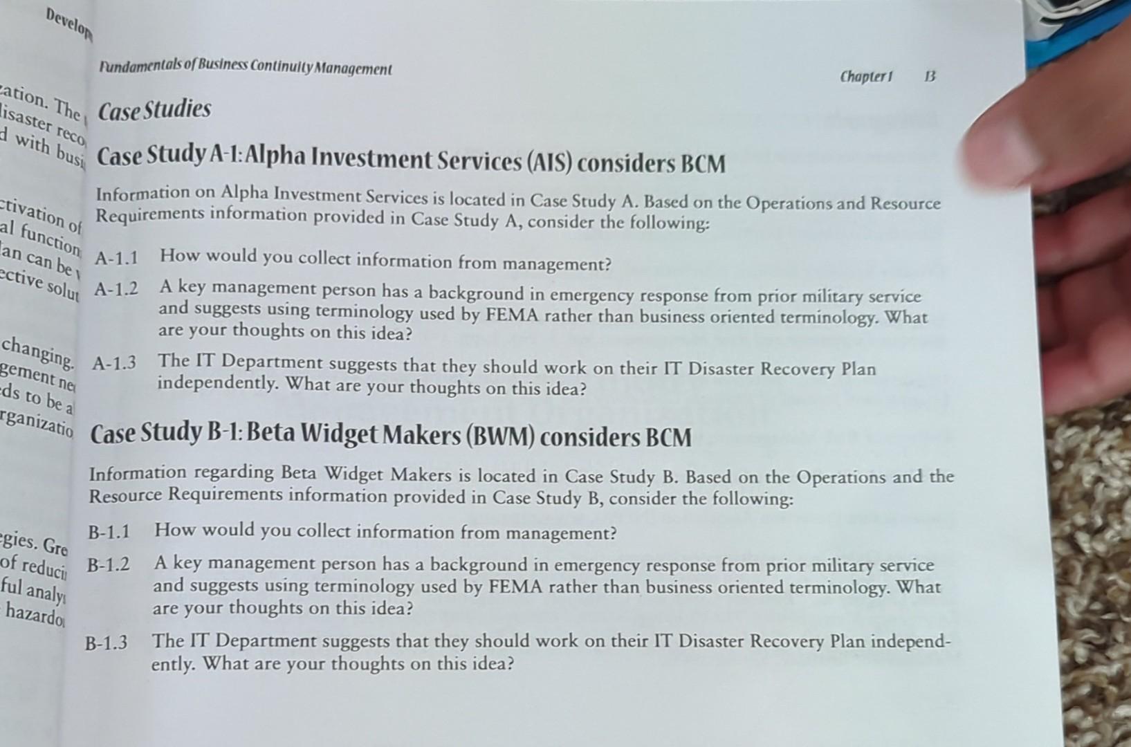 Solved CaseStudies Case Study A-1:Alpha Investment Services | Chegg.com