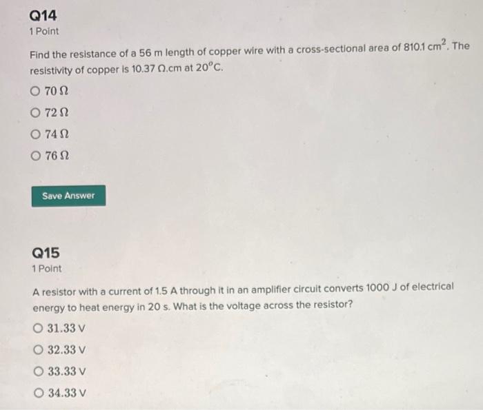 Solved Q12 1 Point 30 coulombs of charge flow past a given | Chegg.com