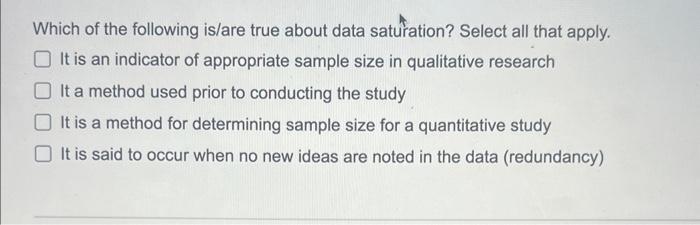 Solved Which of the following is/are true about data | Chegg.com